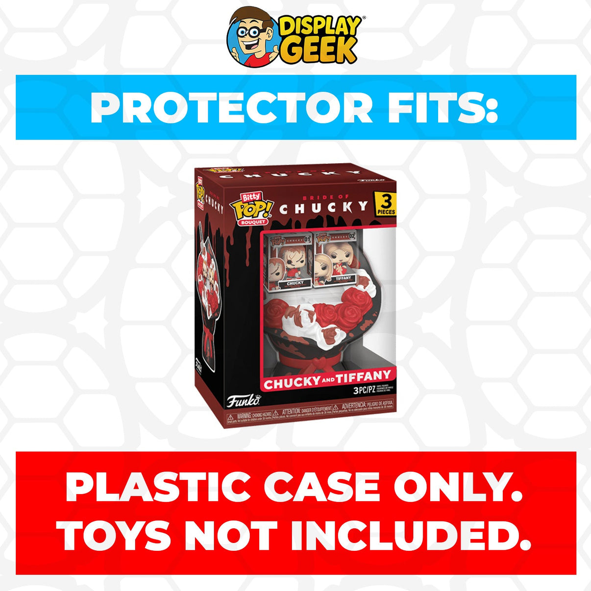 Pop Protector for Funko Bitty Pop Bouquet Chucky and Tiffany Valentine ...
